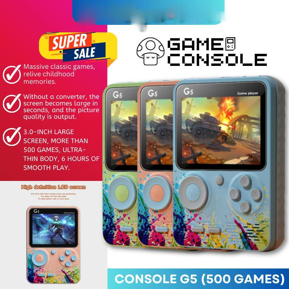 Mini 500 in 1 Game Console Retro FC Handheld Gameboy Mini Game Machine ...