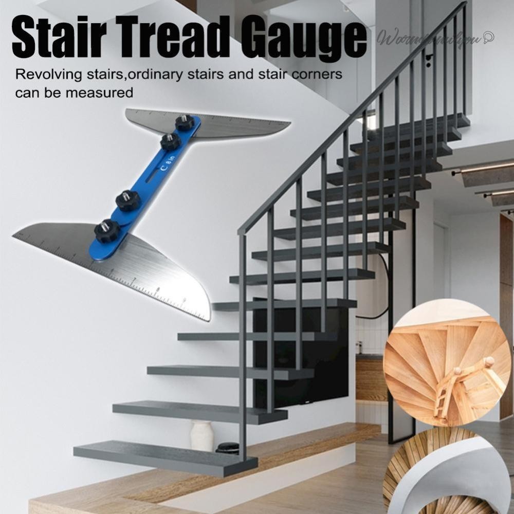 Multifunctional Telescopic Stair Tread Template Tools Stair Measuring ...