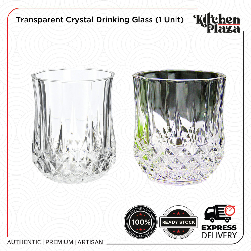 Transparent Crystal Drinking Glass (1 Unit) | Shopee Malaysia