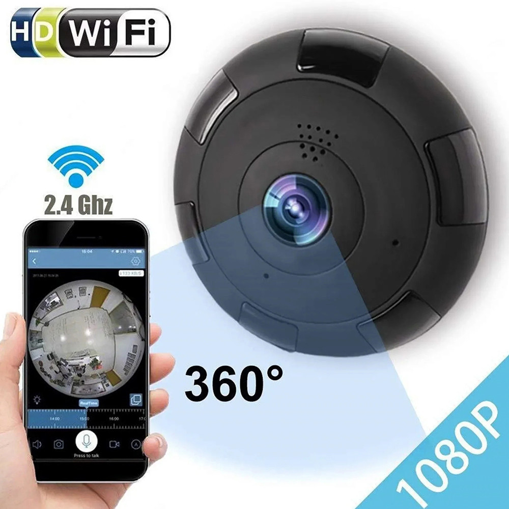 360 Degree Panoramic Camera WIFI V380 Pro APP Fisheye Lens Smart Home ...