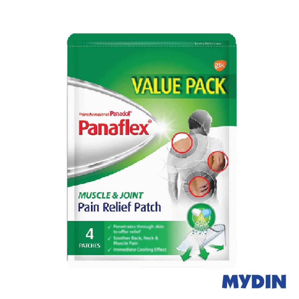 Panaflex Muscle & Joint Pain Relief Patch Ziplock Value Pack (4's ...