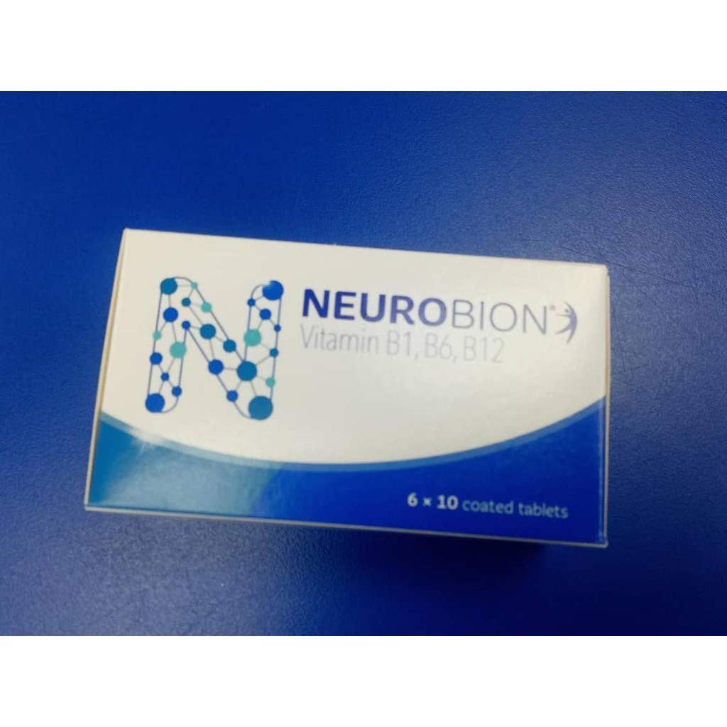 Neurobion Vitamin B1, B6,B12 (BOX OF 6X 1O'S TAB ) NEW PACKING | Shopee ...