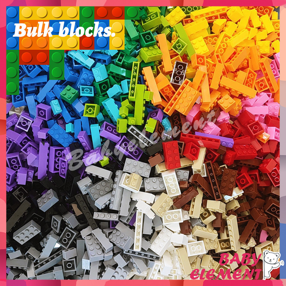 Bulk building blocks assembly toys Color small particle Red Yellow Bule ...