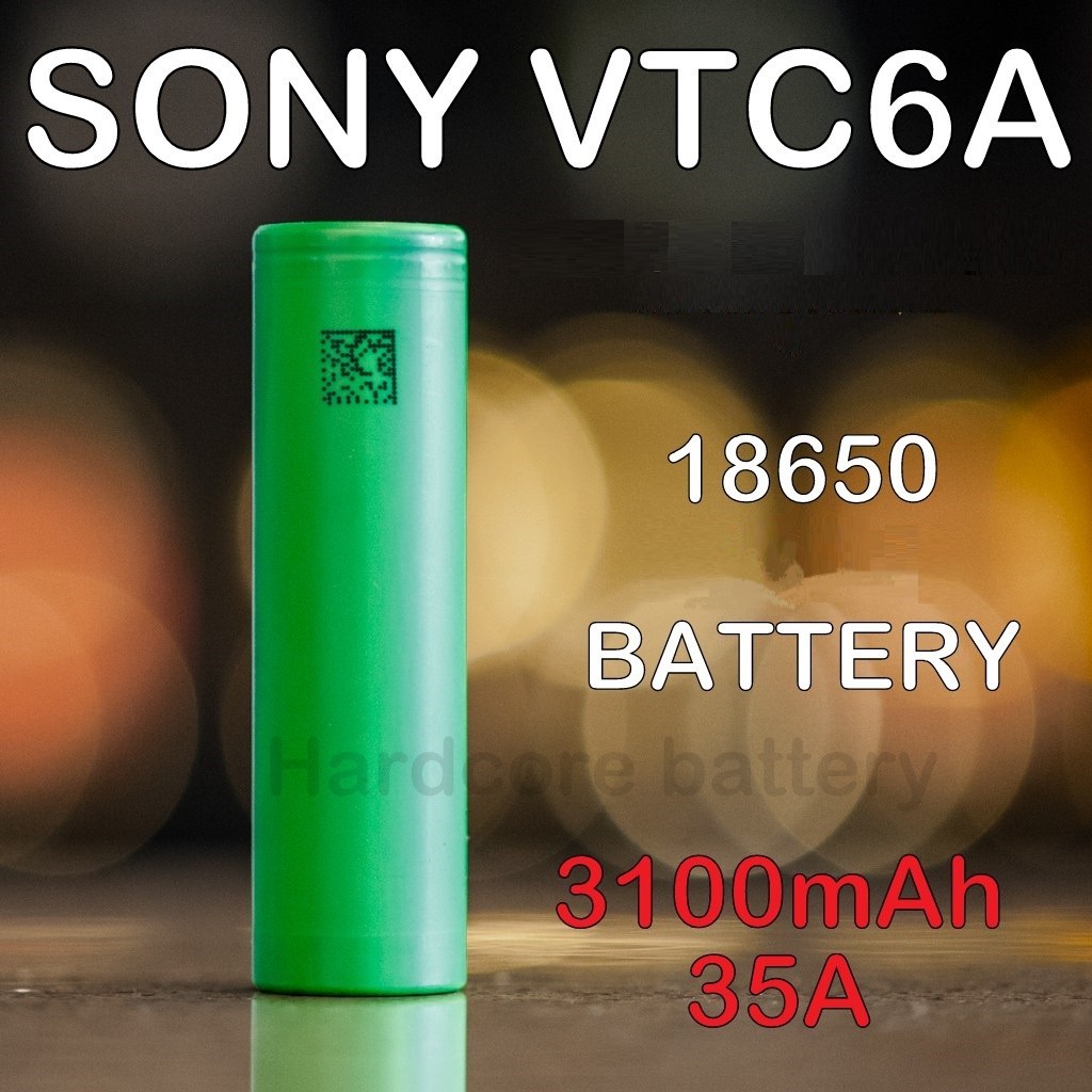 ORIGINAL Sony 18650 VTC6A Rechargeable 3000mAh 3100mAh Lithium Ion 35A ...