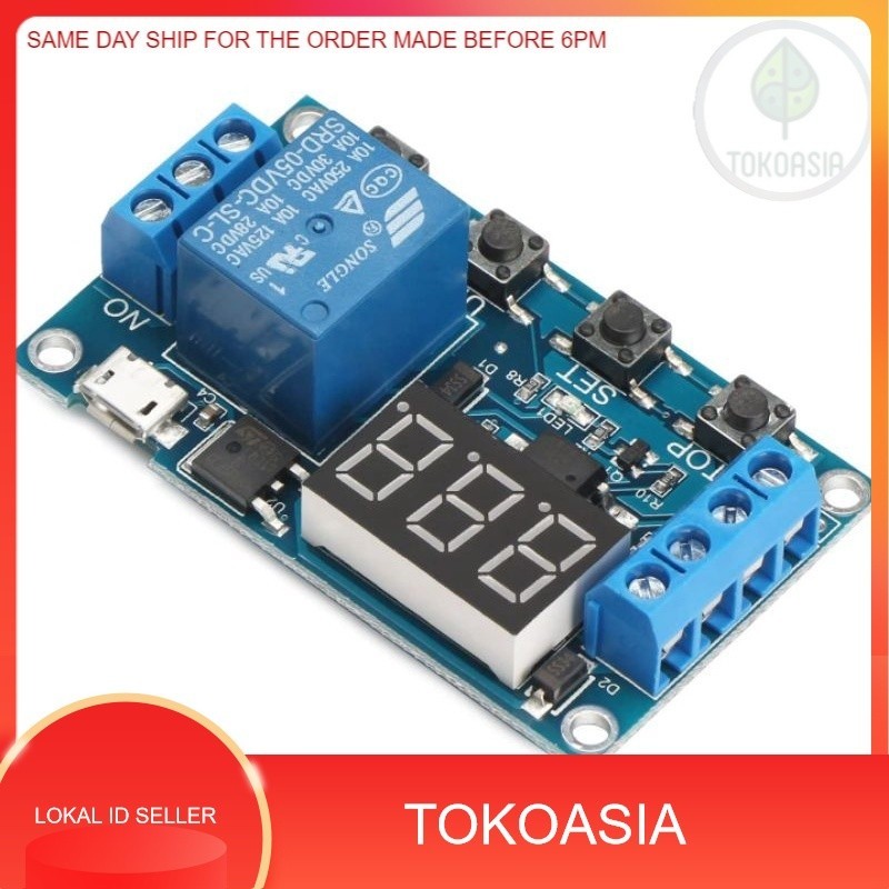 (Local Stock) XY-J02 DC 6V To 30V One Way Relay Module Delay Power Off Disconnection Trigger ...