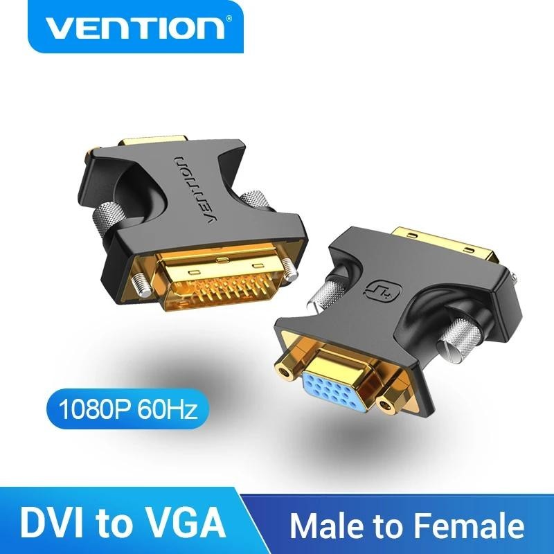 Vention DVI to VGA 24+5 Adapter DVI-I Male to VGA Female Converter ...