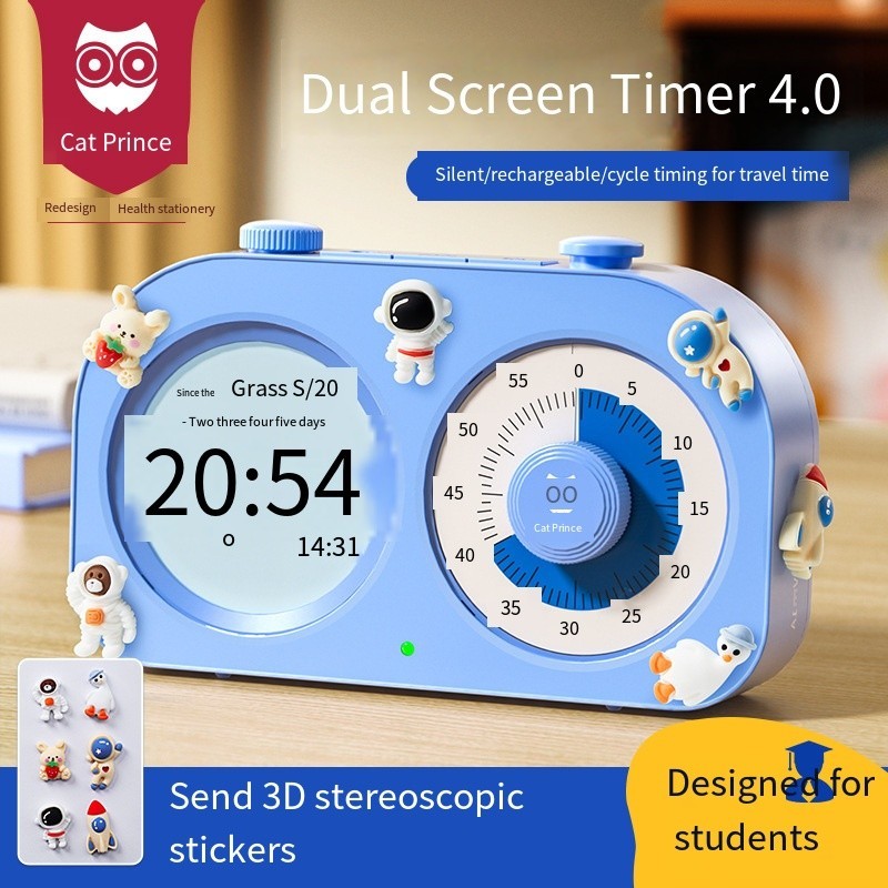 Cat Prince Visual Timer Children's Learning Special Self-Discipline ...