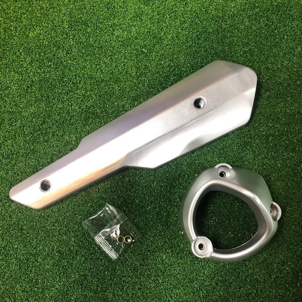 (SET COMBO) PROTAPER SIDE COVER EXHAUST VIETNAM SILVER + END CAP SILVER ...