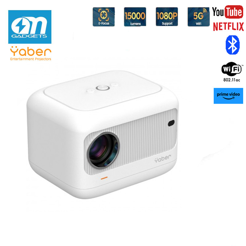 Yaber L1 Lifestyle Projector Android 9.0 With Built-in Massive Apps, Wi ...