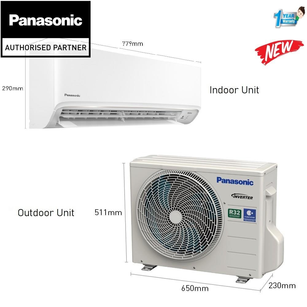 PANASONIC R32 RAC X-DELUXE (KU) INV WM 1.0/1.5/2.0/2.5/3.0HP | Shopee ...