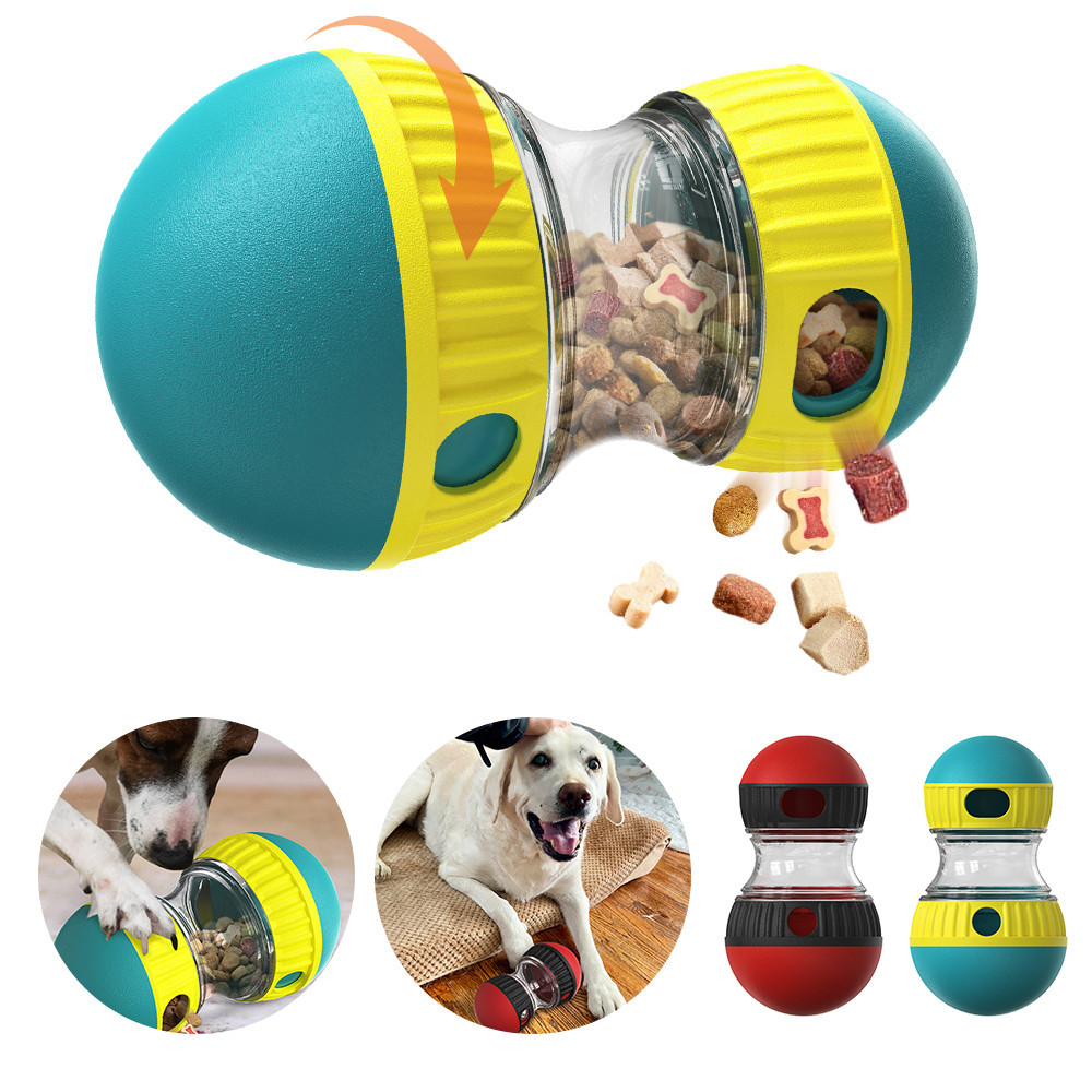 Food Dispensing Dog Toy Tumbler Leaky Food Ball Puzzle Toys Interactive ...