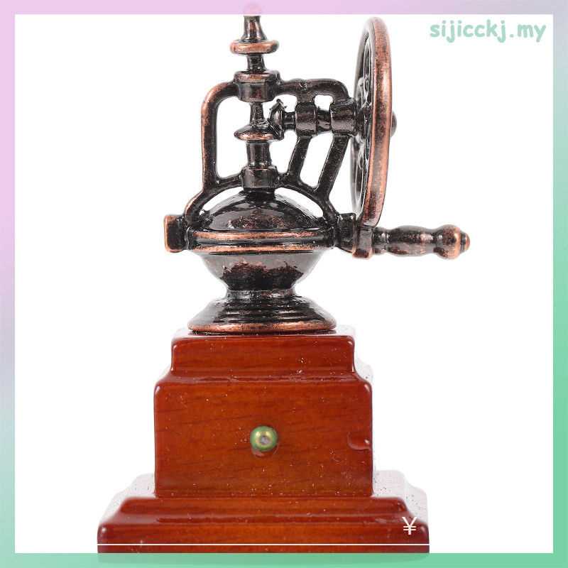 Dollhouse Coffee Machine Miniature Retro Coffee Machine Pretend Play ...