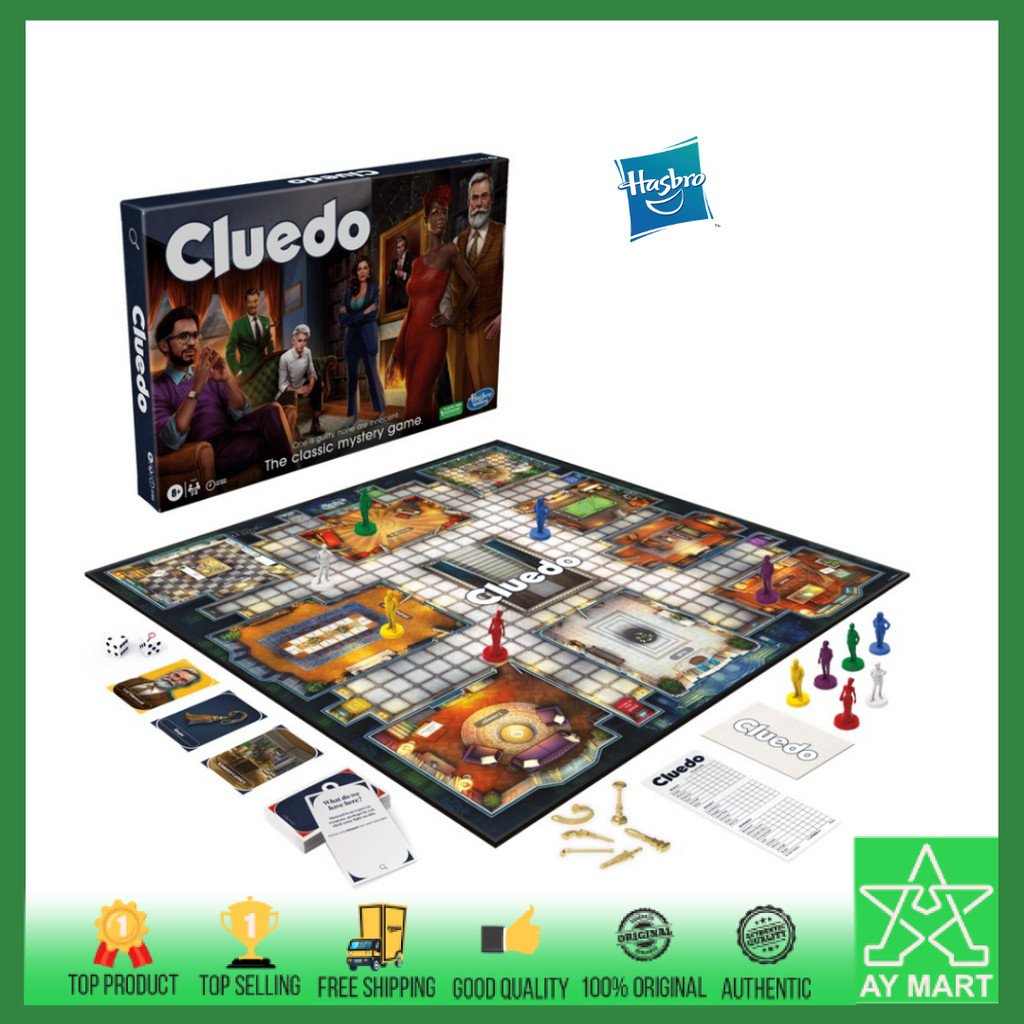 Clue Cluedo Classic Refresh Board Game Modern Twist on the Timeless ...