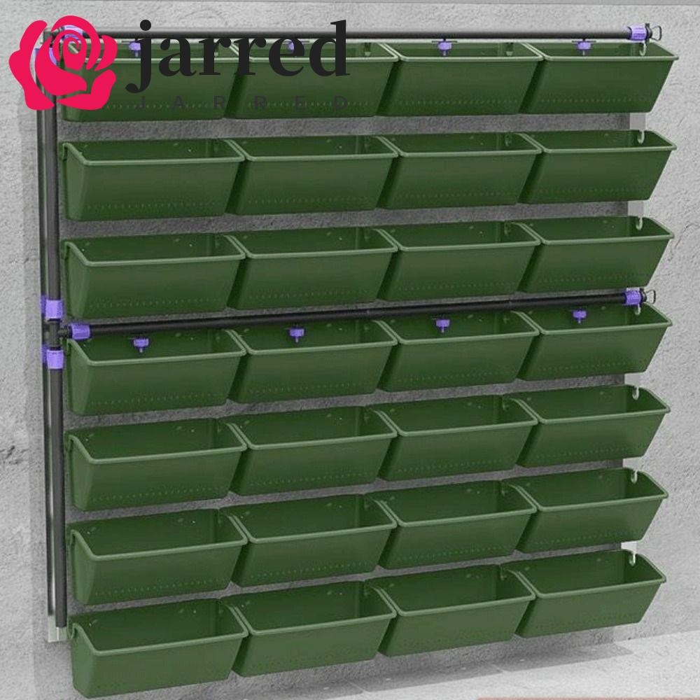 JARRED Flower Pot, Plastic Green Planting Box, Home Decor Vertical Wall ...