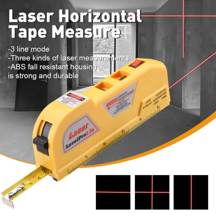 Fixit Level Pro Laser Meter 2 Laser Spirit Level Ruler 250 Cm Infrared ...