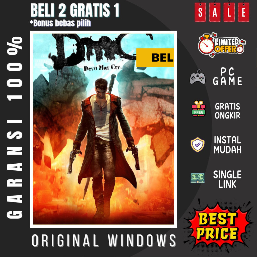 Dmc DEVIL MAY CRY COMPLETE EDITION - PC GAME - LAPTOP GAME - PC GAMES ...