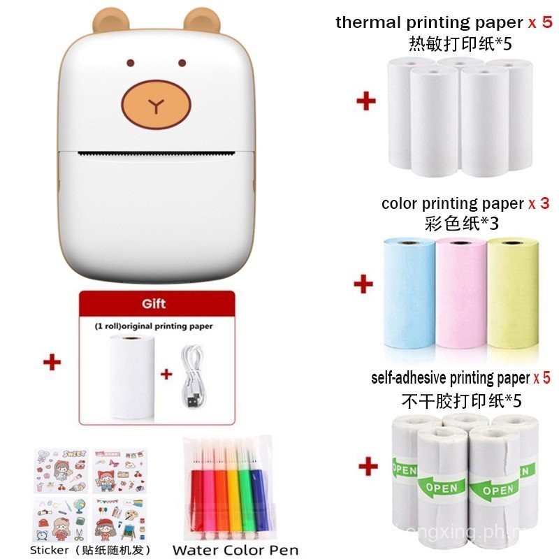 New Style A8A Mini Label Printer Wireless Connectable Mobile Phone HD ...
