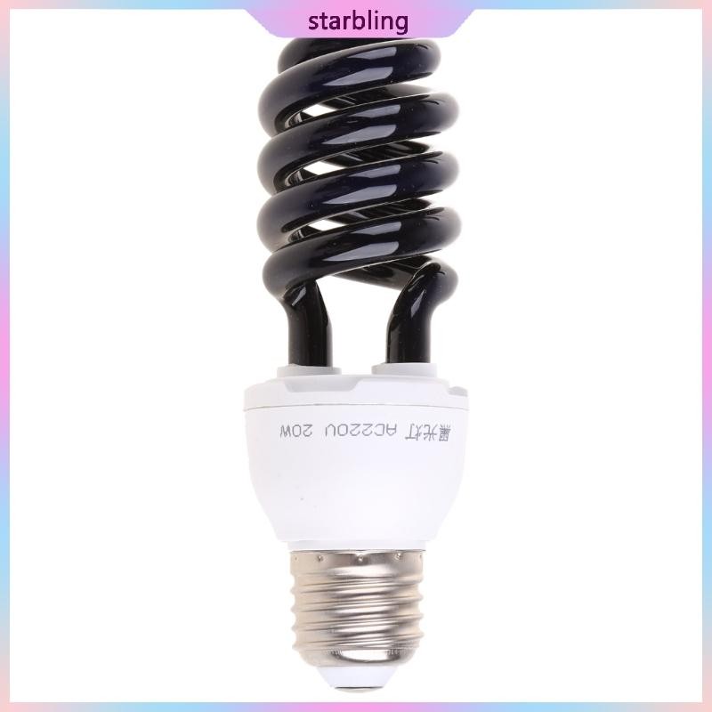 Star 220V 20W Indoor Ultraviolet Fluorescent Blacklight Light E27 Bulb ...