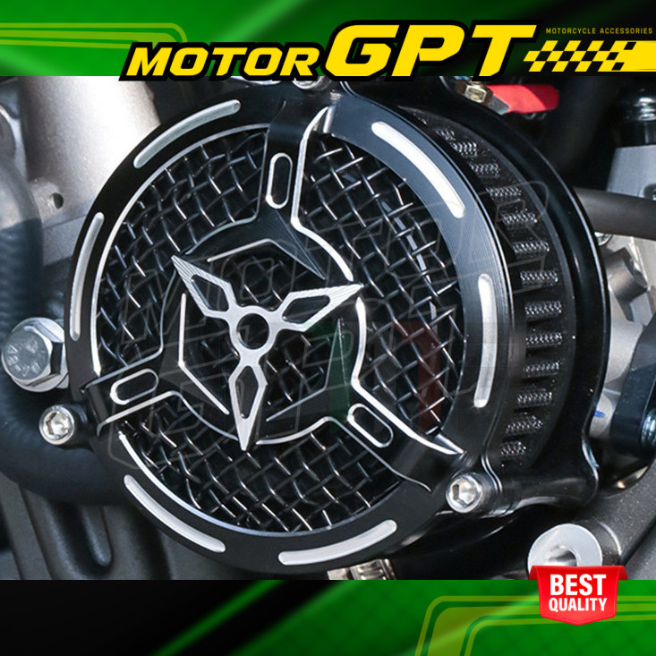 QJMOTOR SRV250 Motorcycle Modified Air Filter Blade Design Mesh ...