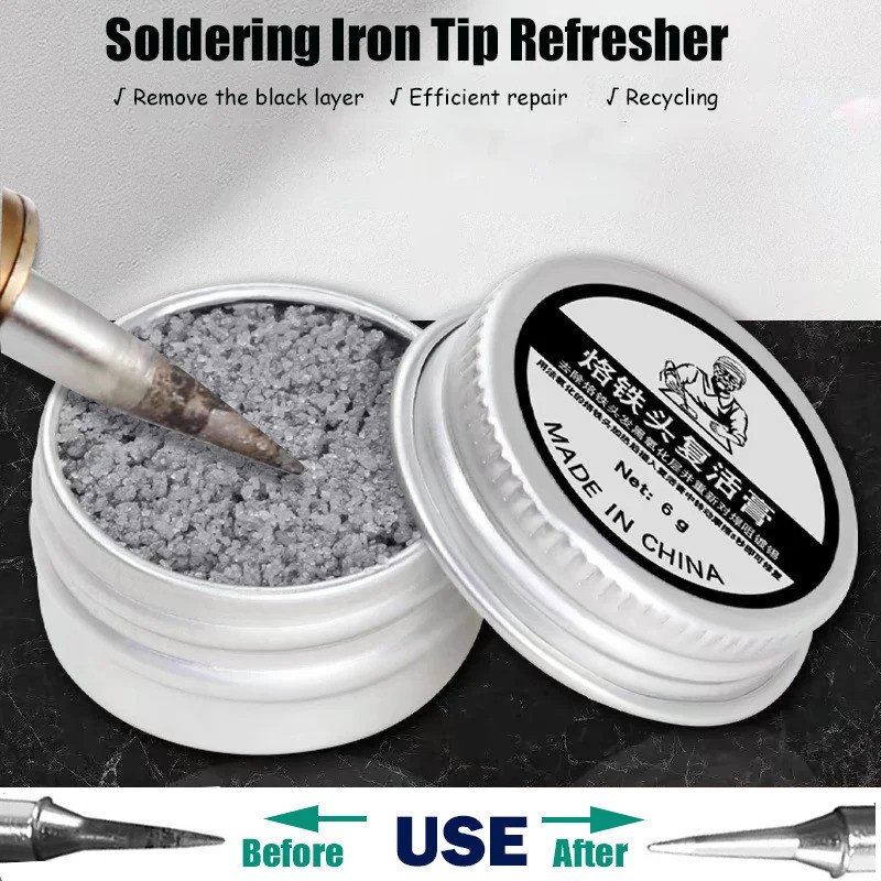 6g-30g Soldering Iron Tip Refresher Solder Tip Clean Paste Non-stick ...