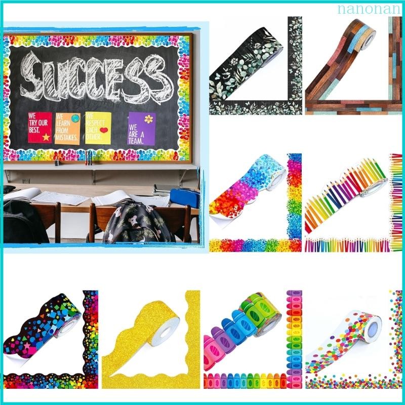 Nan Color Self Adhesive Border Classroom Decors Border Trim Sticker Dot ...