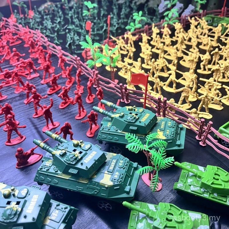 Plastic Soldier Toys Sea Land Air Third Army War Model Military Sand ...