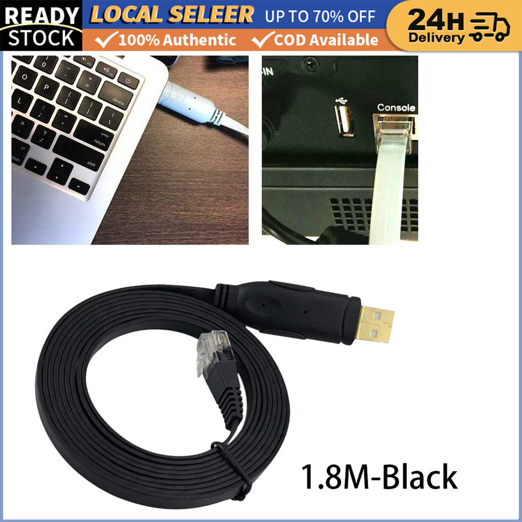 1.8M USB RS232 to RJ45 Console Cable for Cisco H3C HP Arba Huawei ...