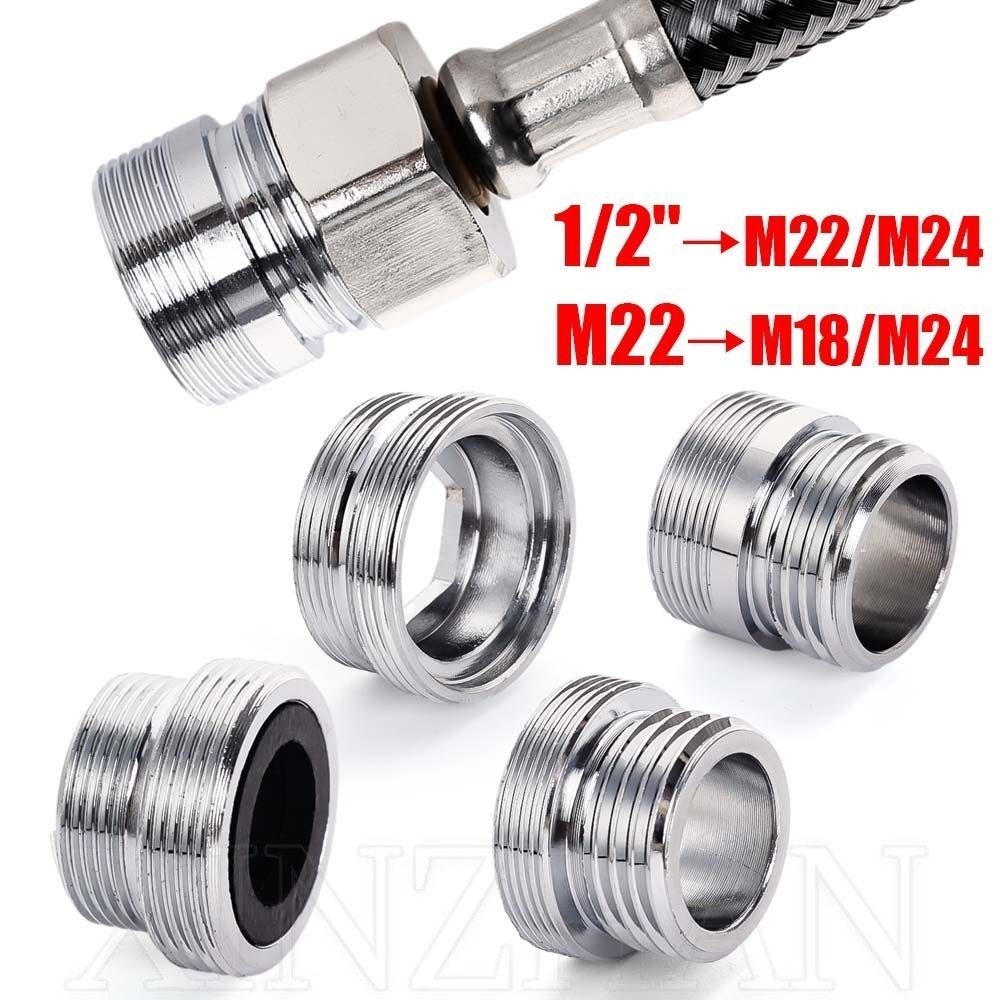 22mm Male To M18 M24 Thread Fittings - Heavy Duty Aluminum Water Tap ...
