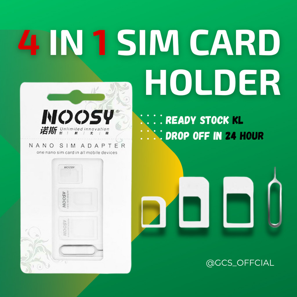 ‼️READY STOCK KL‼️ 4 in 1 Sim Card Casing Holder Set Nano Micro ...