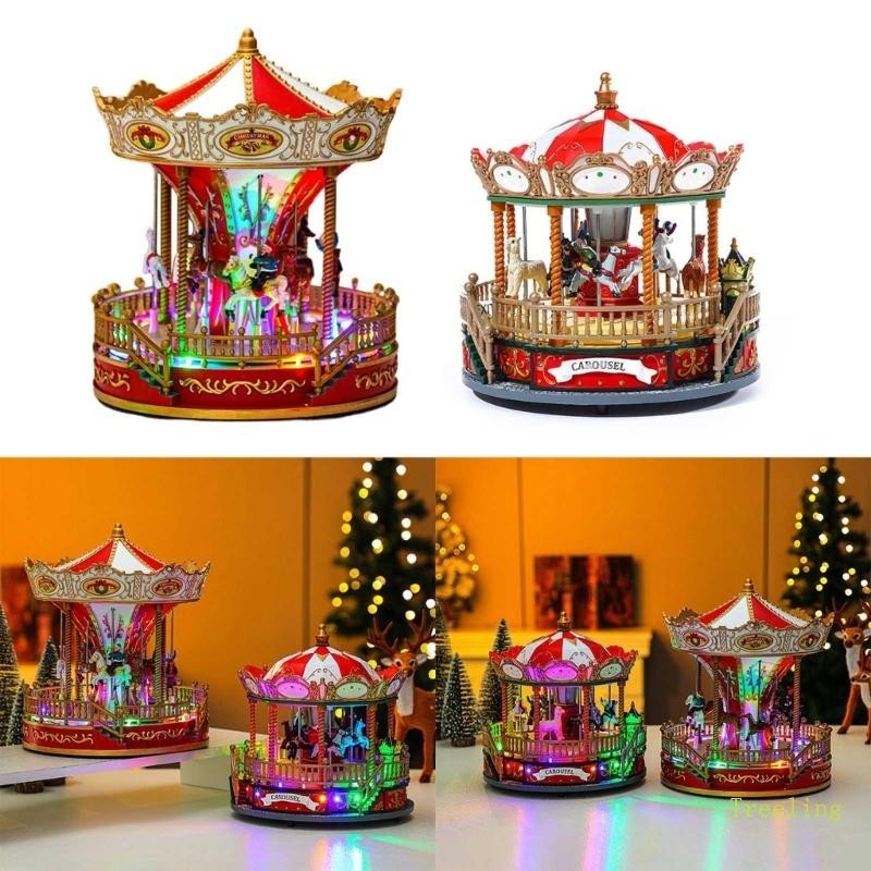 Treeling Carousel Musical Box Kid Birthday Christmas Baby Room Home ...