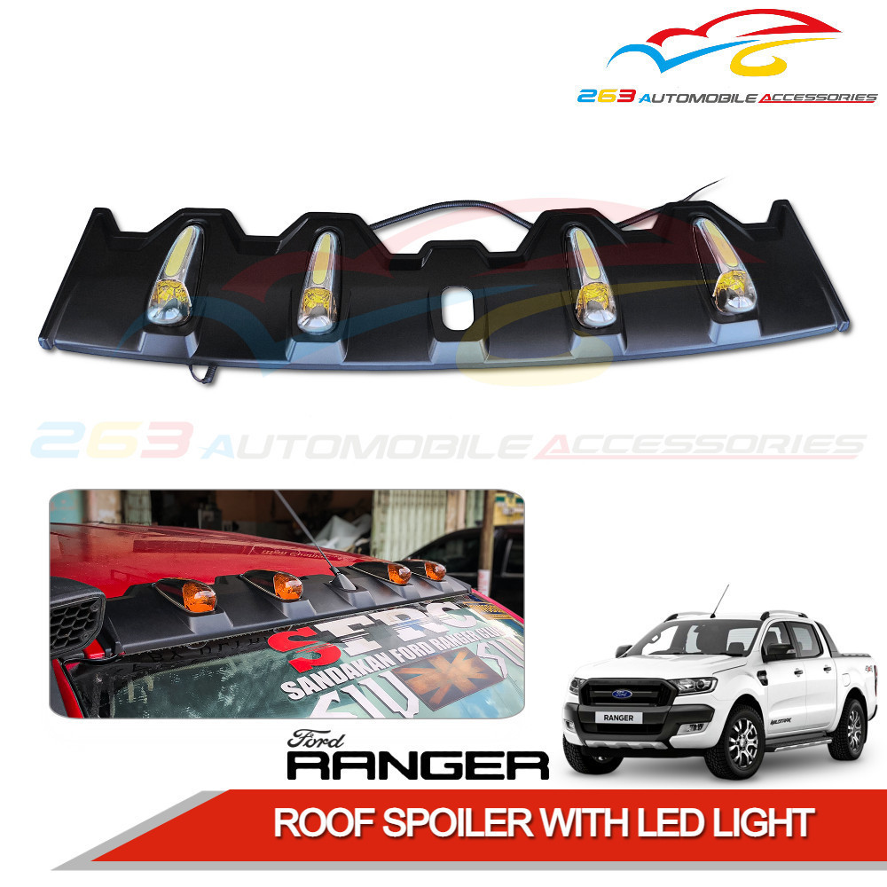 FORD RANGER RAPTOR T6 T7 T8 2012-2020 ROOF SPOILER WITH LED AMBER LIGHT ...