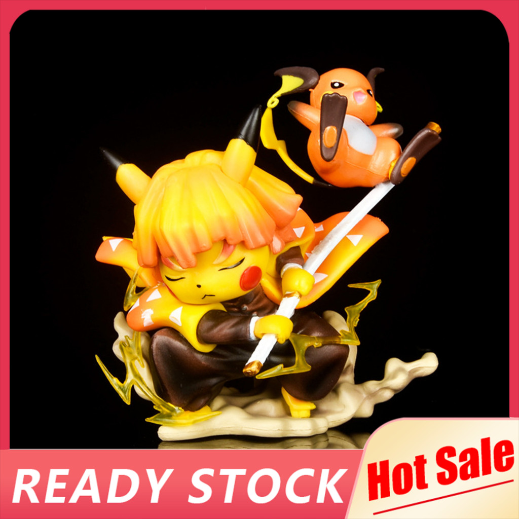 /LO/ Figure Model Demon Slayer Style Eye-Catching Pikachu Cosplay ...