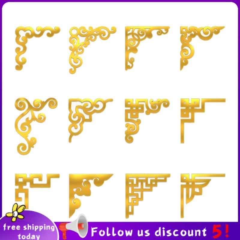 Se7ven Diagonal stickers wall stickers Chinese lace diagonal lace ...