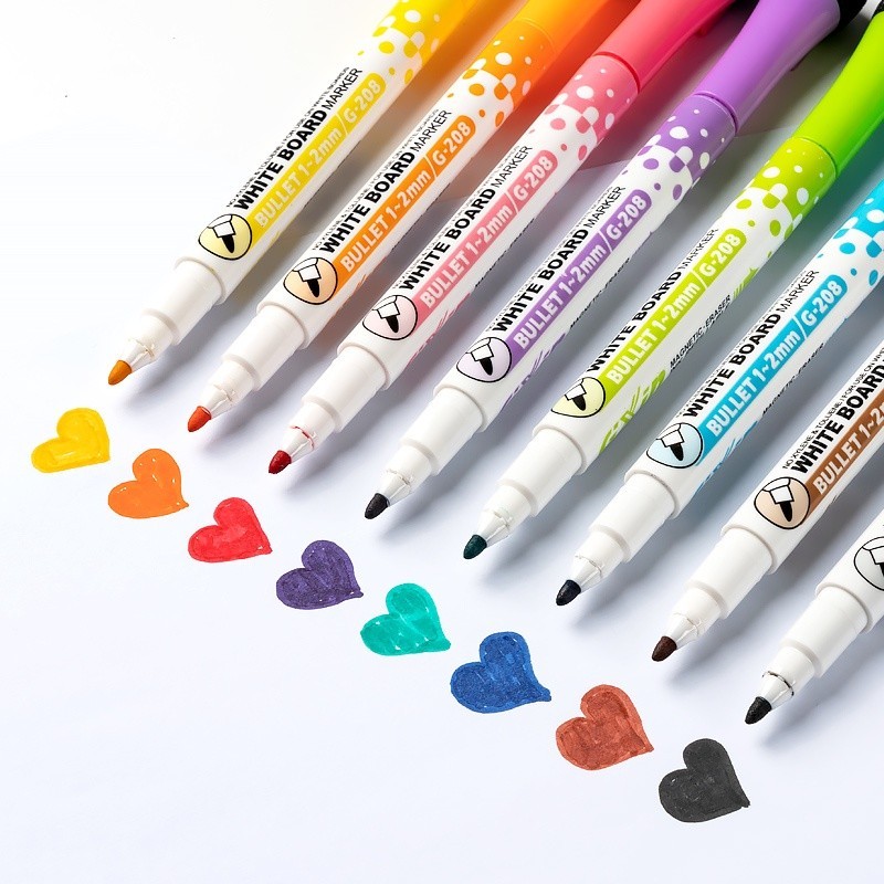 Erasable Magnetic Whiteboard Marker Pen With Eraser Dry Erase Marker ...