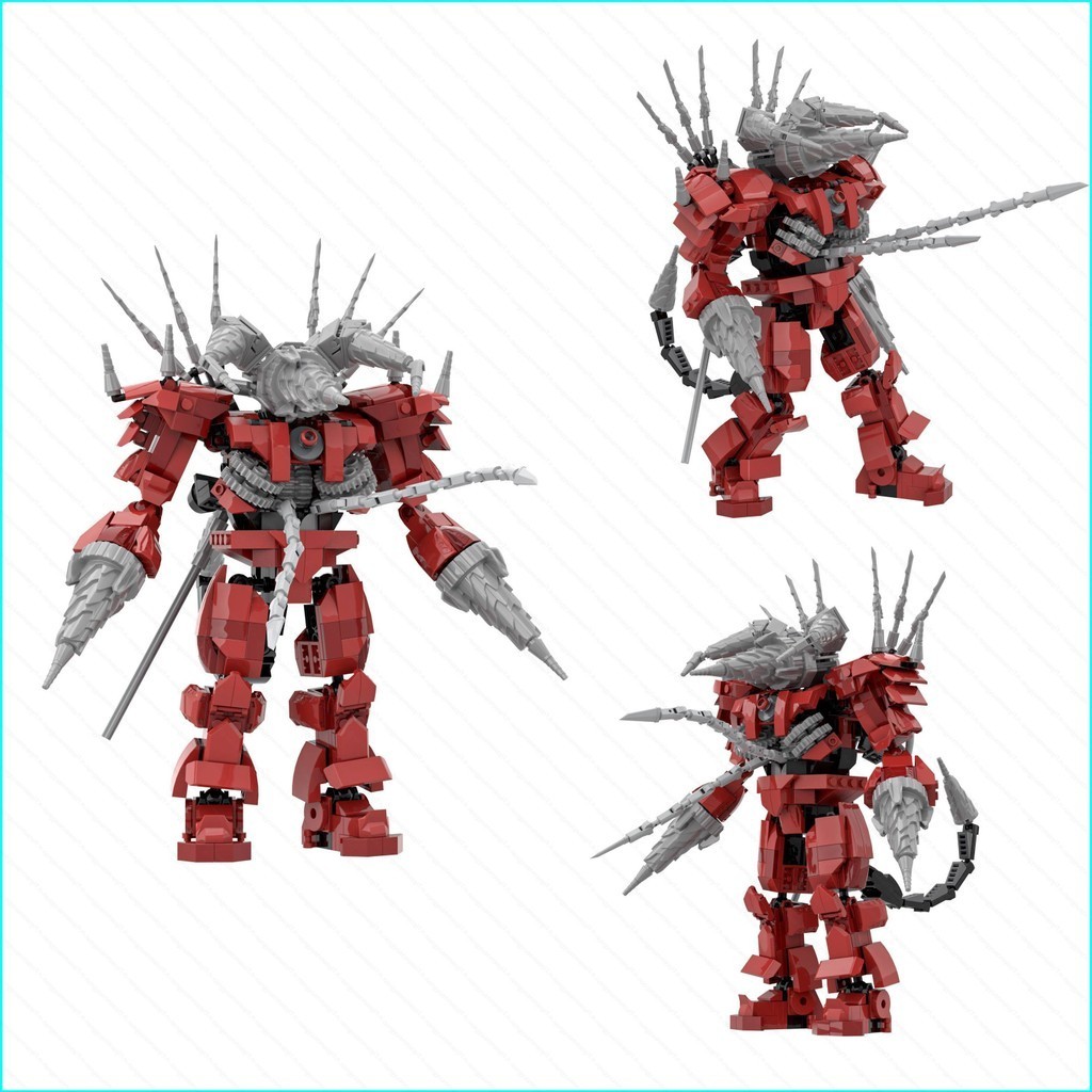 Loye Skibidi Toilet Red Drill Man Building Blocks Titan Drillman Mecha ...