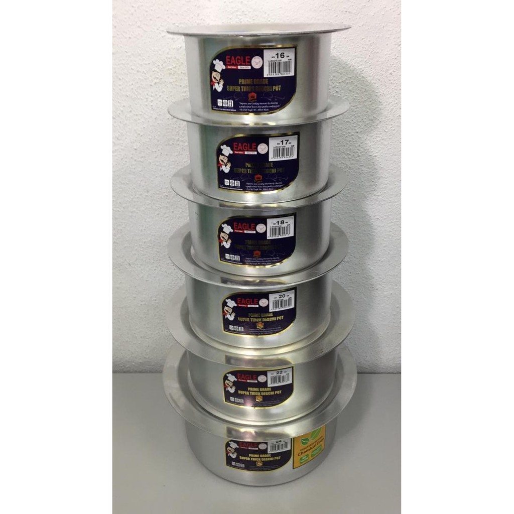 Eagle Brand Cooking Pot Set Prime Aluminium Super Thick Degchi Pot ...