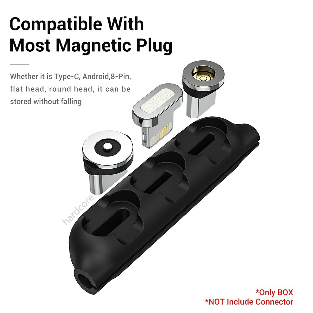 Magnetic Cable Plug Case Portable Storage Box Magnet Charger Plugs ...