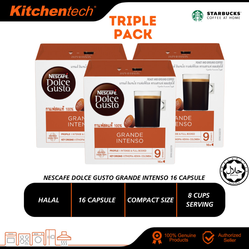 Nescafe Dolce Gusto Grande Intenso for Capsule Coffee Machine NDG ...