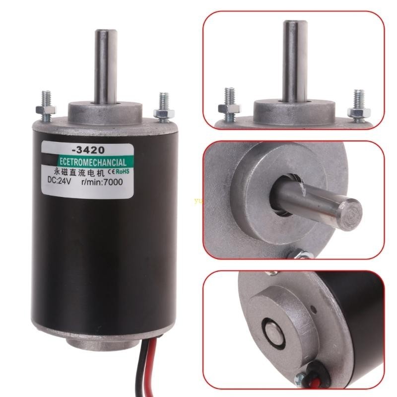 yu 12V 24V 30W CWCCW Permanent Magnet DCMotor Reversible Electric Gear Motor | Shopee Malaysia