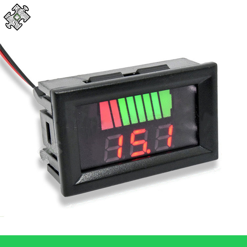 ENGLAB★Car Battery Charge Level Indicator, 12V 24V 36V 48V 60V 72V 84V Lithium Battery Capacity ...