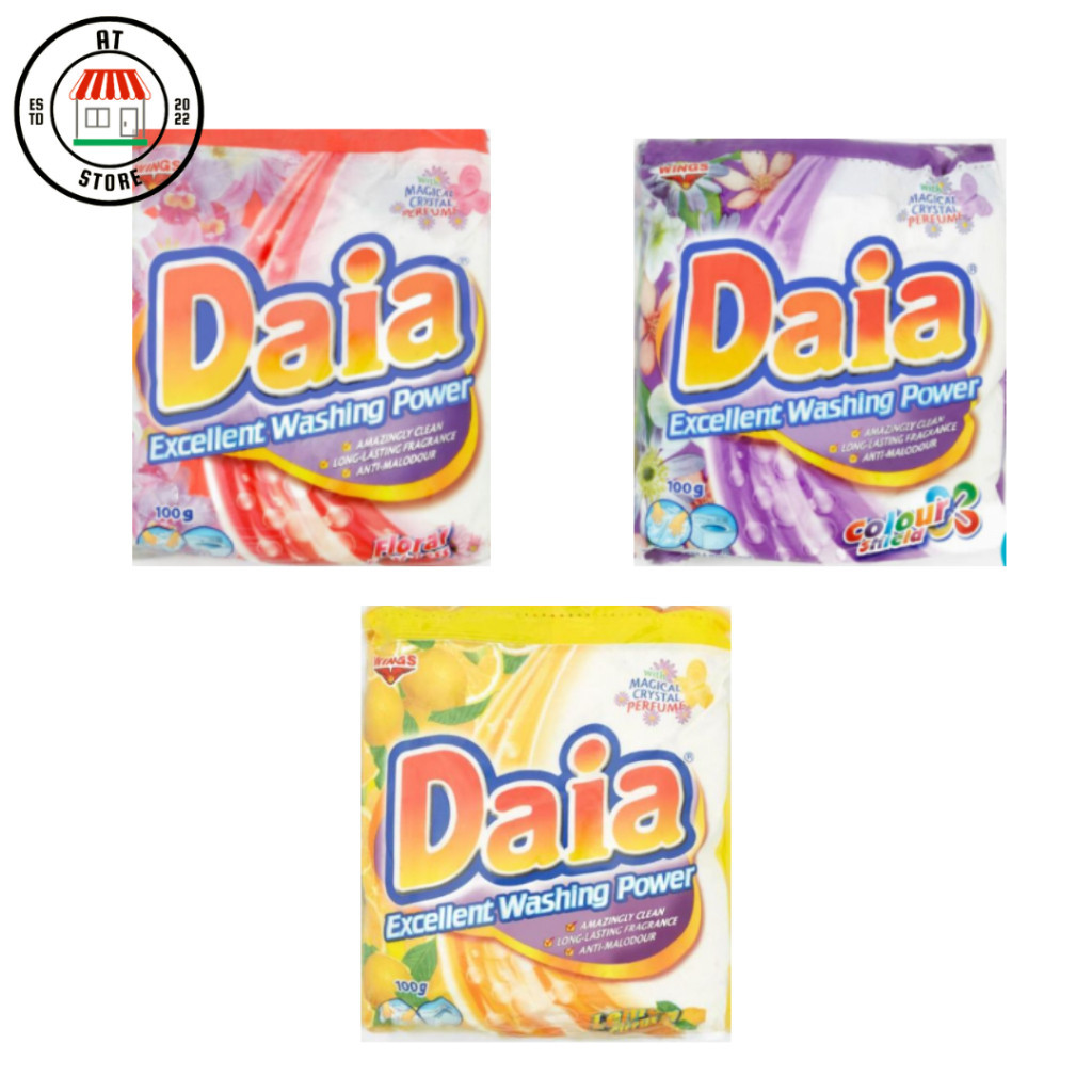 6PACK 100G DAIA EXCELLENT WASHING DETERGENT POWDER 100gram | Shopee ...