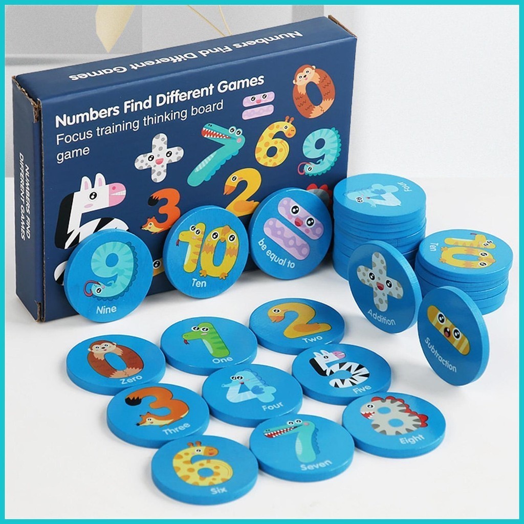 Wooden Memory Game Kids Memory Game Match Board Game Math Traffic Theme ...