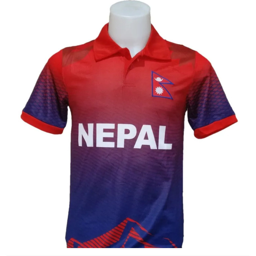 New Design 2024 Nepal New Cricket Team Customized Name High Quality ...