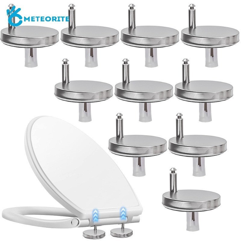 2Pcs/Set Toilet Seat Hinge Fittings Replacement Anchoring Screw Pins ...