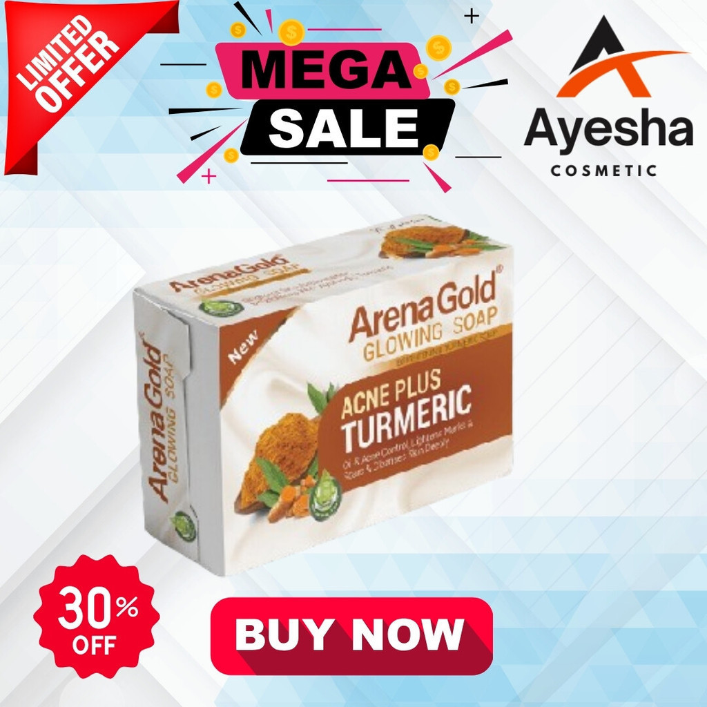 100% Original, ARENA GOLD TURMERIC SOAP GLOWING ACNE PLUS - From ...