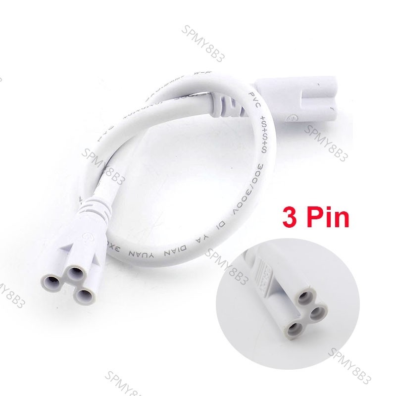 3 pin LED Tube Connector Two-phase Three-phase T5 T8 Led Lamp Lighting ...