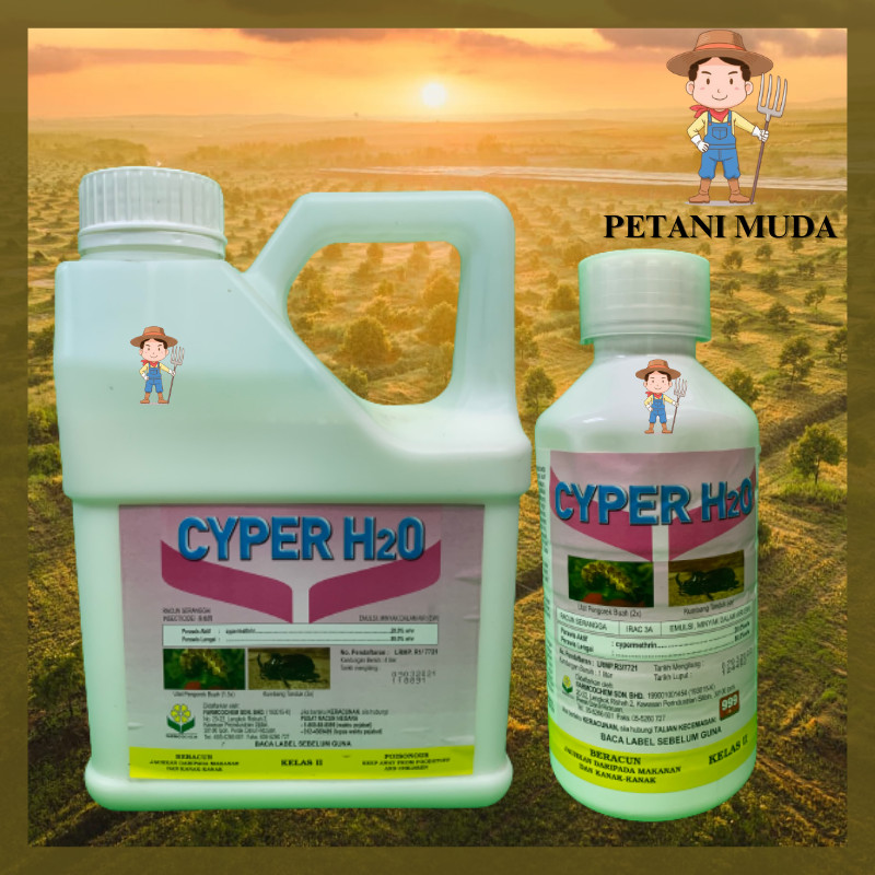 [ORIGINAL] 1L 4L CYPER H2O FARMCOCHEN Racun Serangga Cypermethrine 20.0 ...