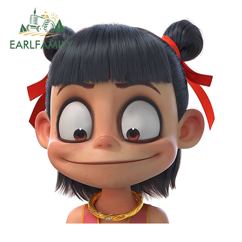 EARLFAMILY Nezha Cartoon 3D Funny Car Stickers Motorcycle Windows ...