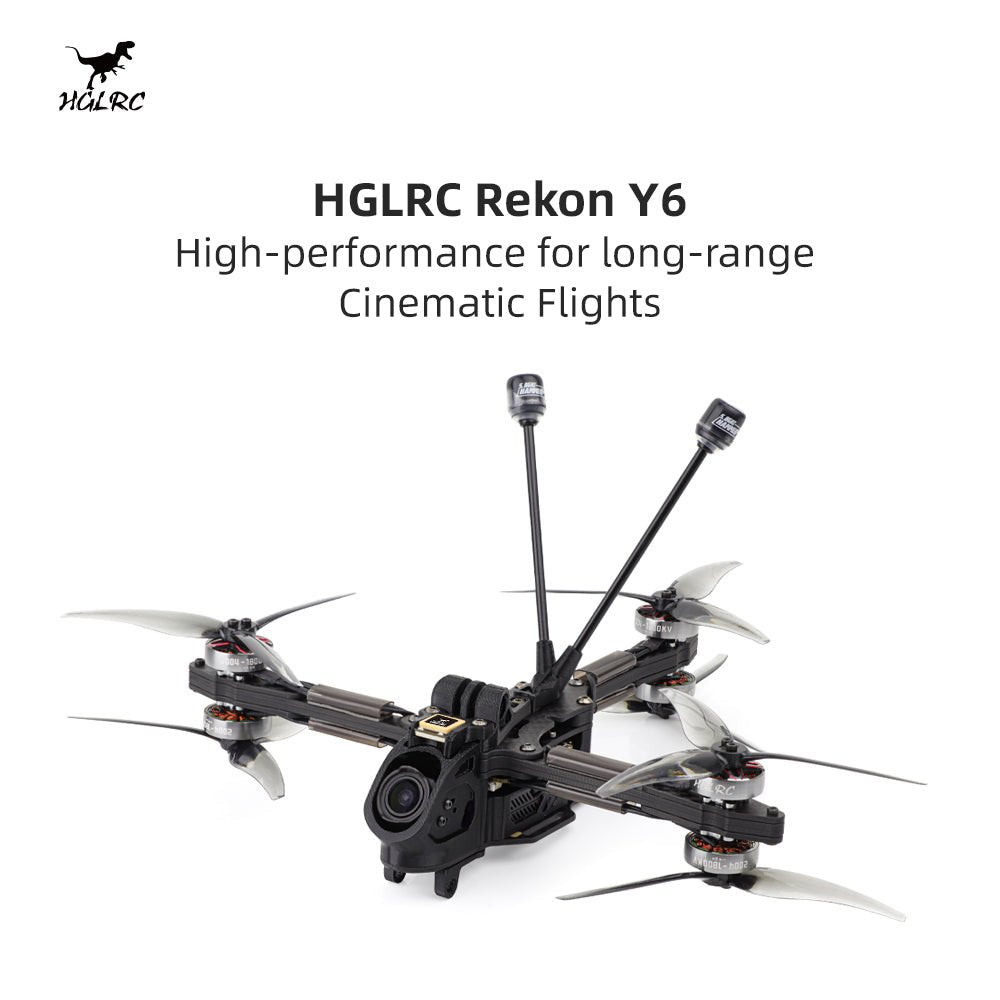 HGLRC Rekon Y6 5inch Long Range Quad Analog Moonlight Kit O3 Version ...