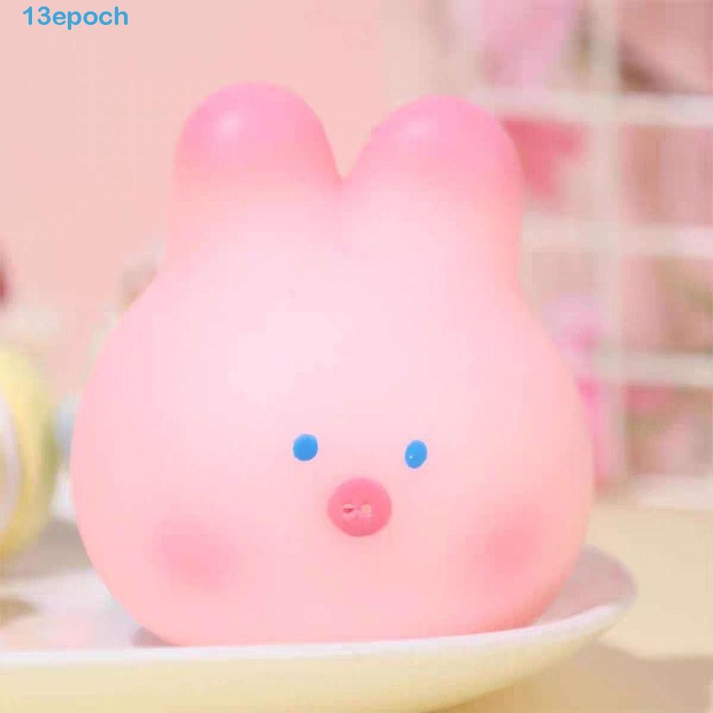 EPOCH Pink Pig Squeeze Toy, Mochi Rabbit Squeeze Pinch Toy, Cartoon ...